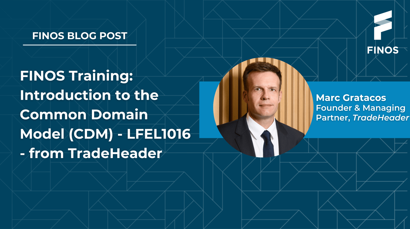 FINOS Training - Introduction to the Common Domain Model (CDM ...