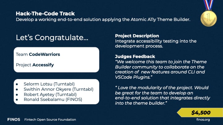 Community Spotlight: GAAD Hackathon Winners