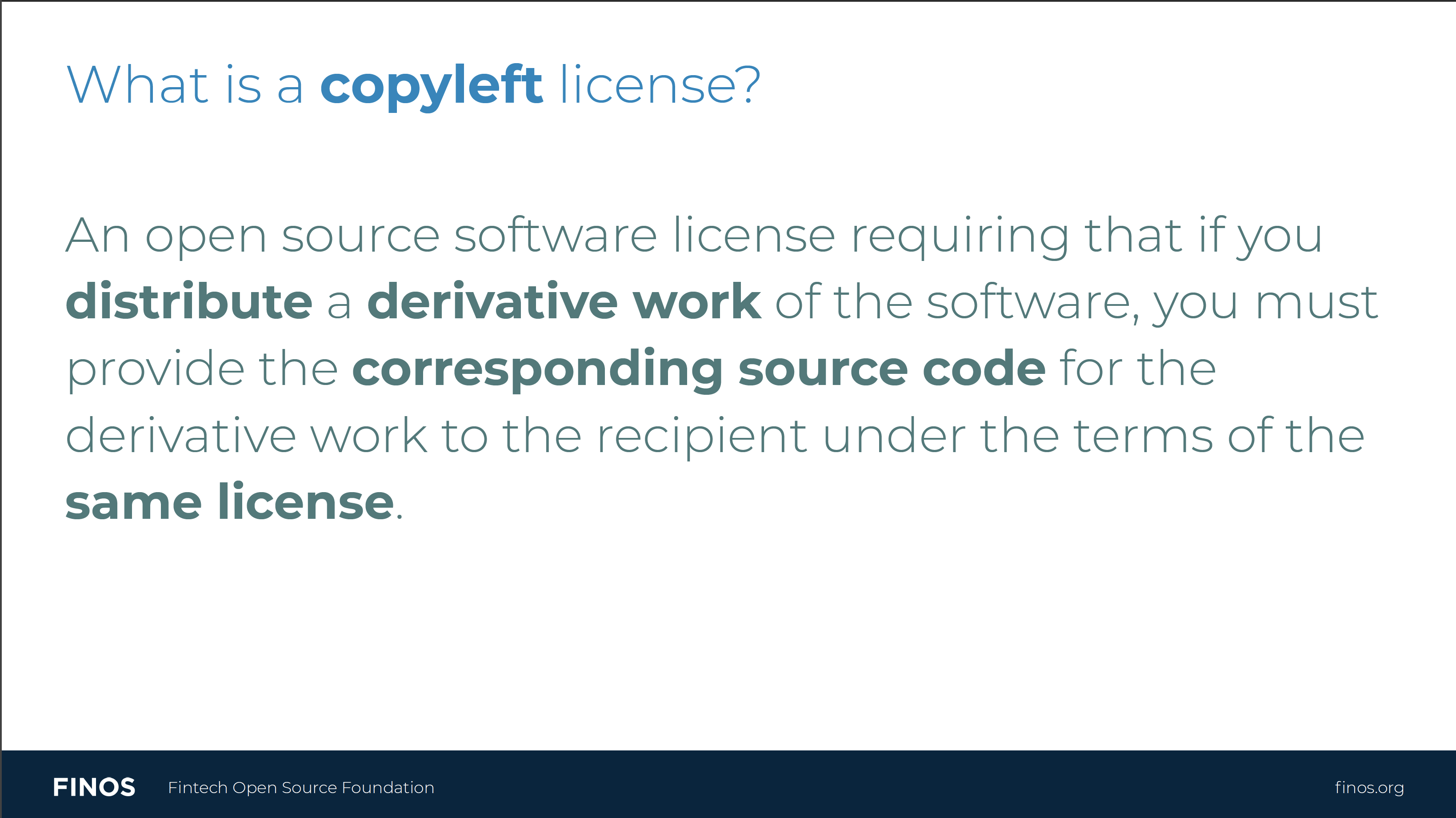Understanding Copyleft - Aaron Williamson - Open Source Readiness